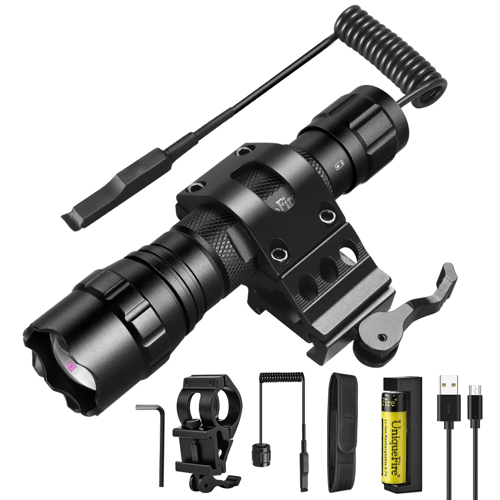 UniqueFire-501F-Handheld-Infrared-Tactical-Hunting-LED-Flashlight-Hit-3 ...