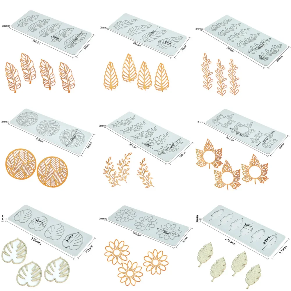 Leaf-Pattern-Cake-Lace-Pad-Fondant-Pastry-Stencil-Chocolate-Mousse ...