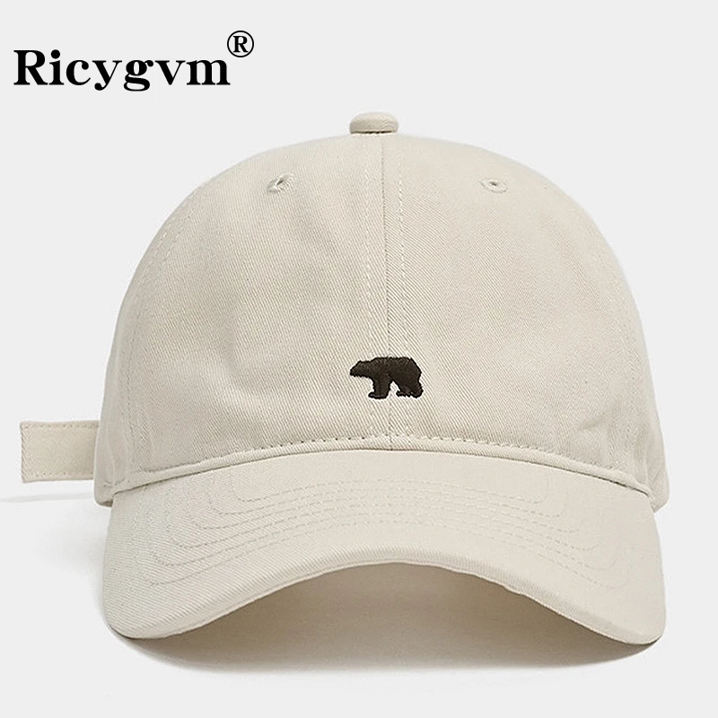 Polar-Bear-Embroidery-Baseball-Cap-For-Men-Women-Cotton-Adjustable ...