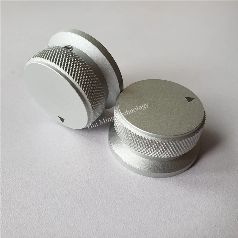 2Pcs-Aluminum-Knob-Cap-Potentiometer-Knobs-Knurled-Matte-34-20-38-20Mm ...