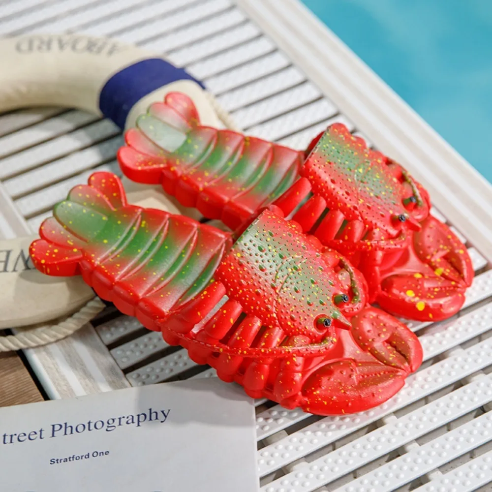 Funny Waterproof Lobster Slides Slippers Non-Slip Light Weight Shrimp ...
