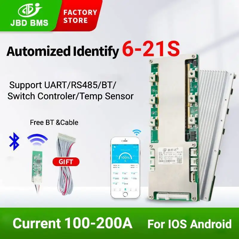 16s 50a Lifepo4 Smart Bms | Bms 16s Balance Lifepo4 | 20s Bms Balance ...