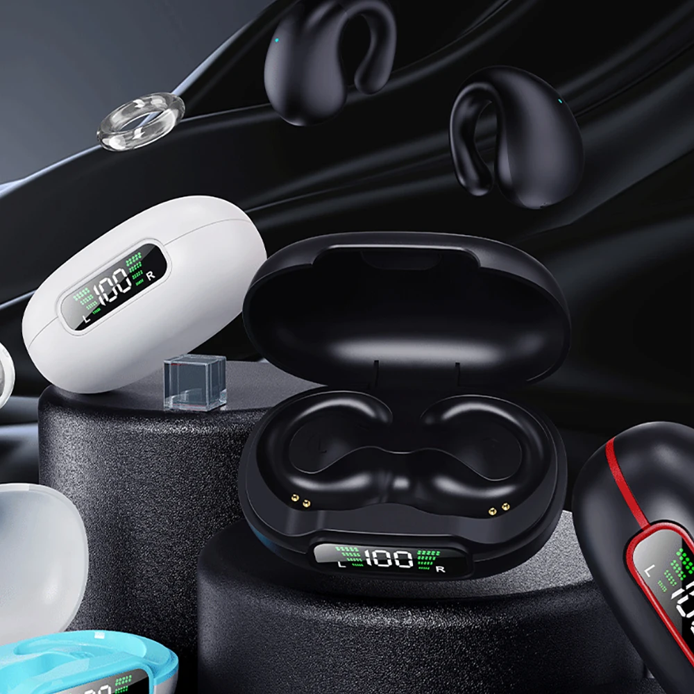 New-Q92-Bluetooth-Headset-5-3-Wireless-Bone-Conduction-Earclip ...