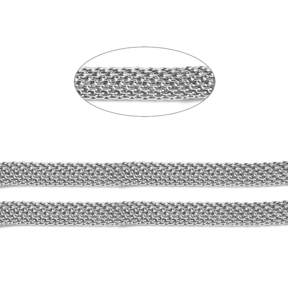 about-10m-Roll-304-Stainless-Steel-Mesh-Chains-Unwelded-Network-Chains ...