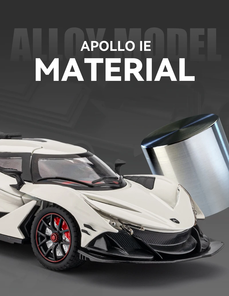Apollo IE Intensa Emozione Alloy Sports Car 1:24 Ölçekli Model Araba ...