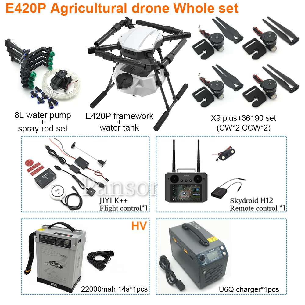 Whole-set-EFT-E420P-E620P-20L-20kg-Agricultural-spray-frame-kit-four-axis-Folding-Quadcopter ...