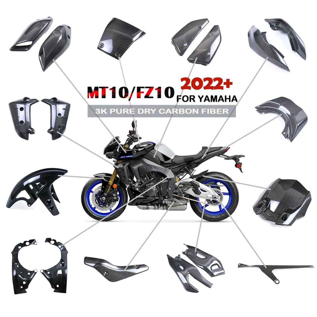 Motorcycle Accessories Fender Fuel Tank Guard Side Panel Fairing Kit 3K ...