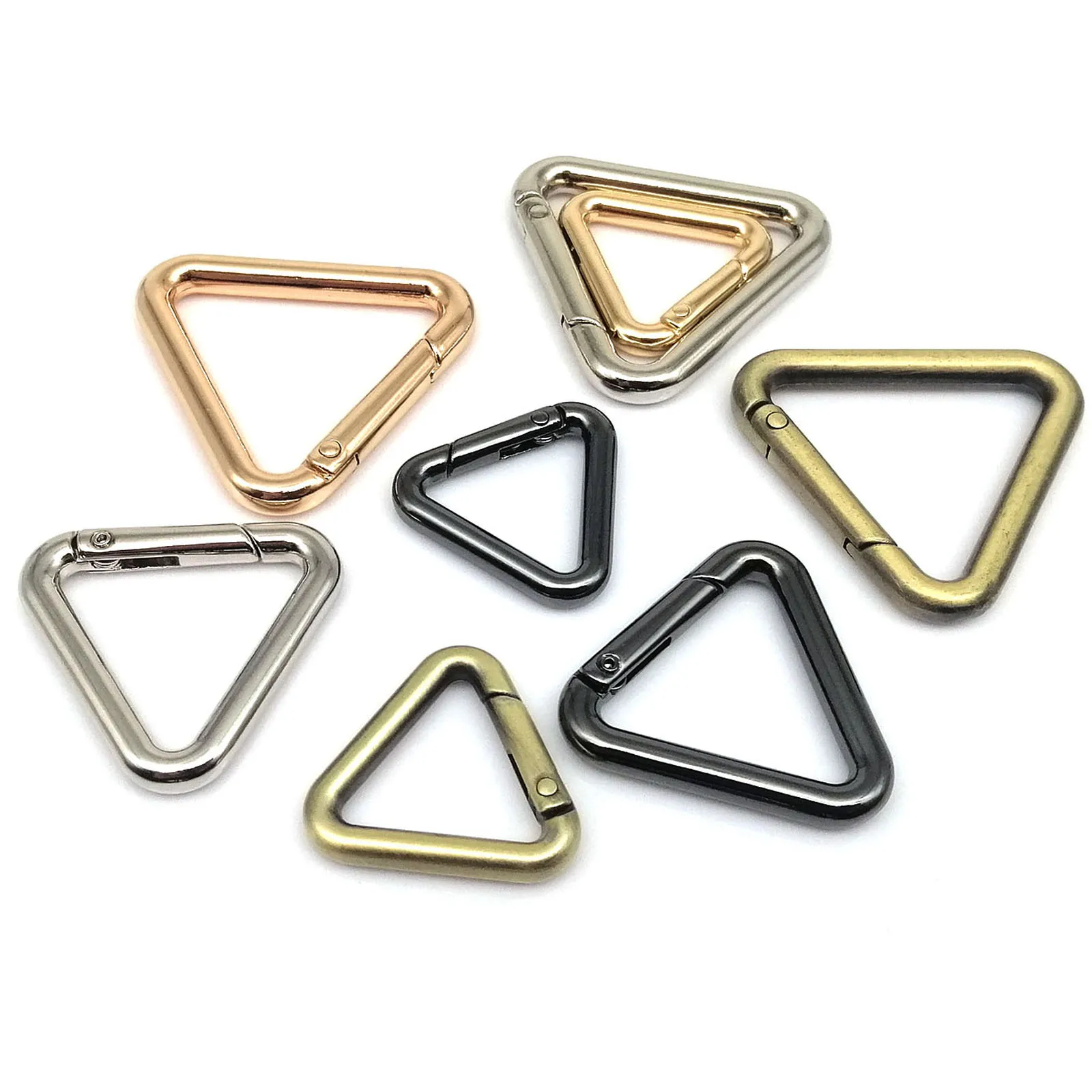 5pcs-Triangle-Spring-Ring-Open-Leather-Bag-Handbag-Belt-Strap-Buckle ...