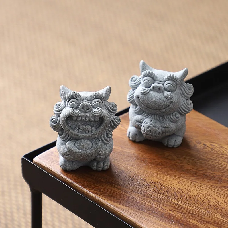 Chinese Legend God Beast Silicone Mold Cute Gatekeeper God Stone Statue ...