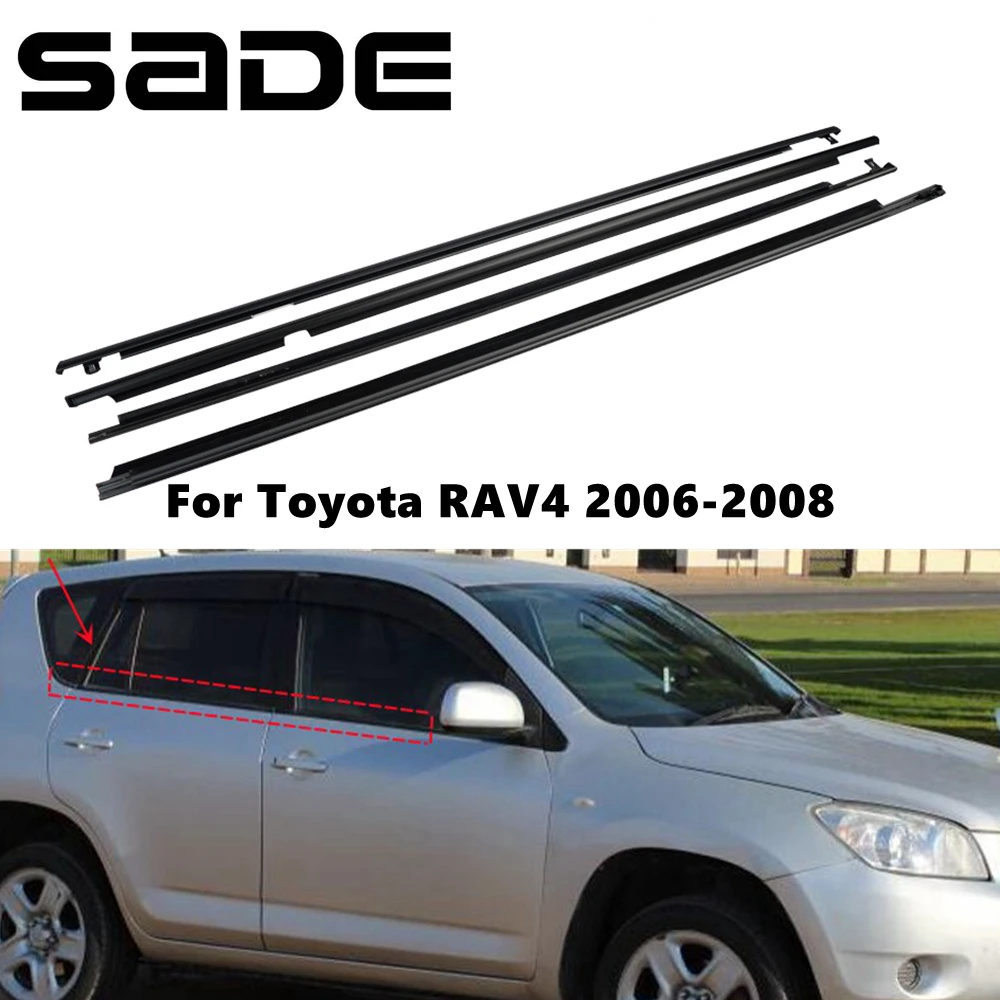 75710-0R020 75720-0R020 4Pcs Car Window Glass Weatherstrip Seals Belt ...