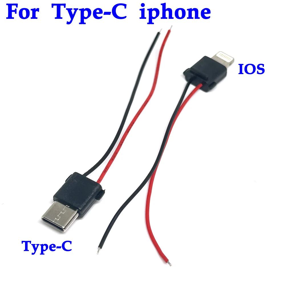 2Pin-Solder-type-IOS-Type-C-USB-male-plug-with-chip-board-connector-DIY ...
