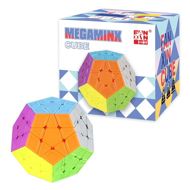 Megaminx-Cube-3X3-Speed-Magic-Cube-Dodecahedron-Magnets-Twelve-Color ...