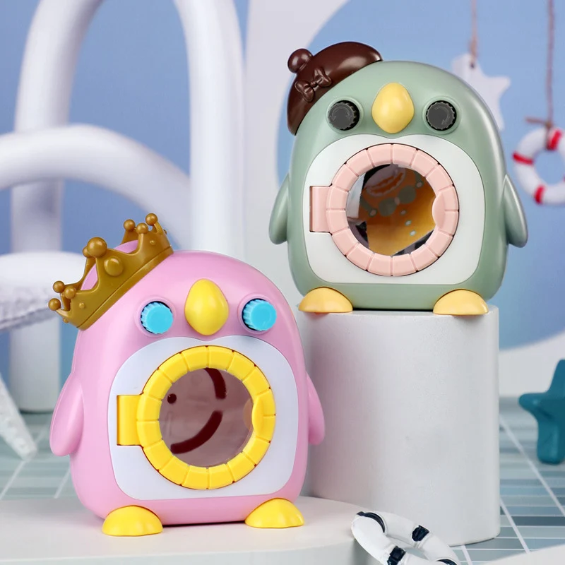 Funny-Mini-Windup-Penguin-Washing-Machine-Children-s-Cosplay-Toys-Face ...