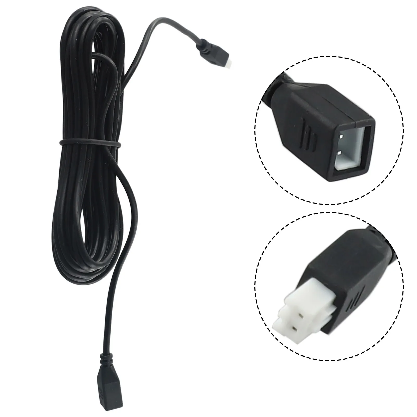 4M-2-Pin-Extension-Cable-Cord-For-Car-Reversing-Parking-Sensor ...