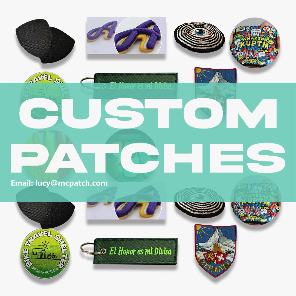 Patch Personnalisé Avec Logo Brodé, Logo De Marque Tissé Et Imprimé, Pour Couture Et Bricolage ...