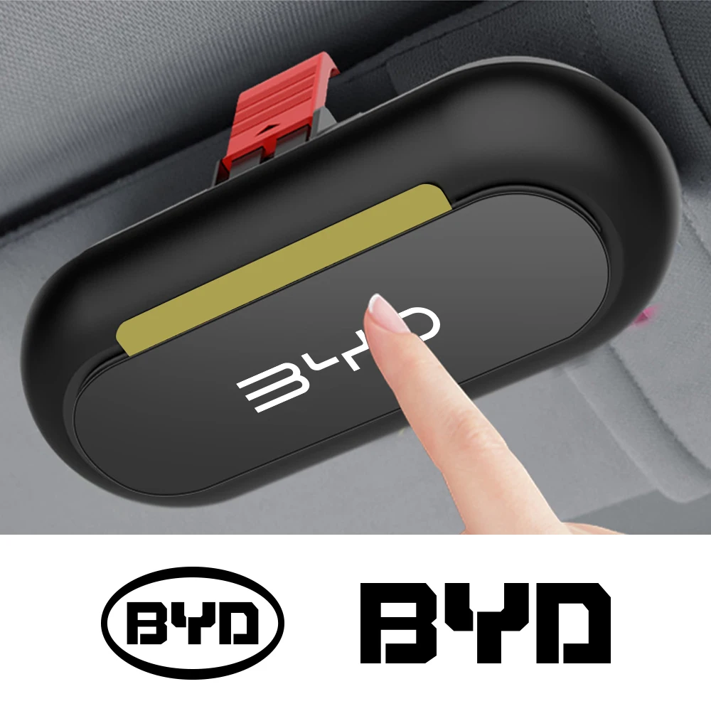 Car-Sun-Visor-Glasses-Case-Storage-Holder-For-BYD-F3-E6-Yuan-Plus-Atto ...