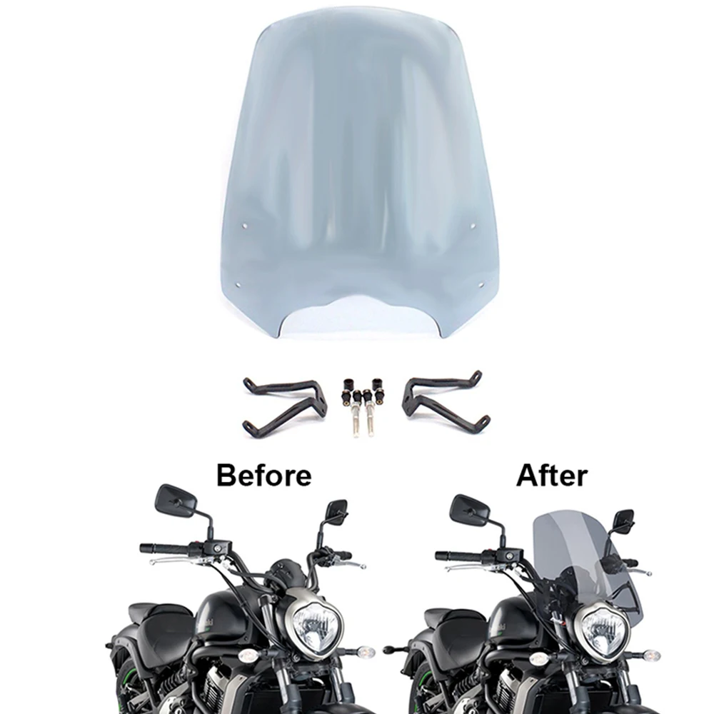 Windshield-For-Kawasaki-Vulcan-S-650-EN650-VN-2015-2024-S-CAFE-17-20 ...
