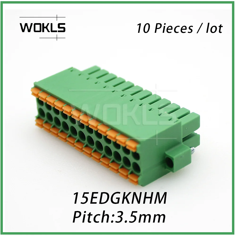 10PCS/LOT 3.5mm DFMC 1,5 FEMALE PCB CONNECTOR PLUGGABLE PLUG-IN TEMINAL ...