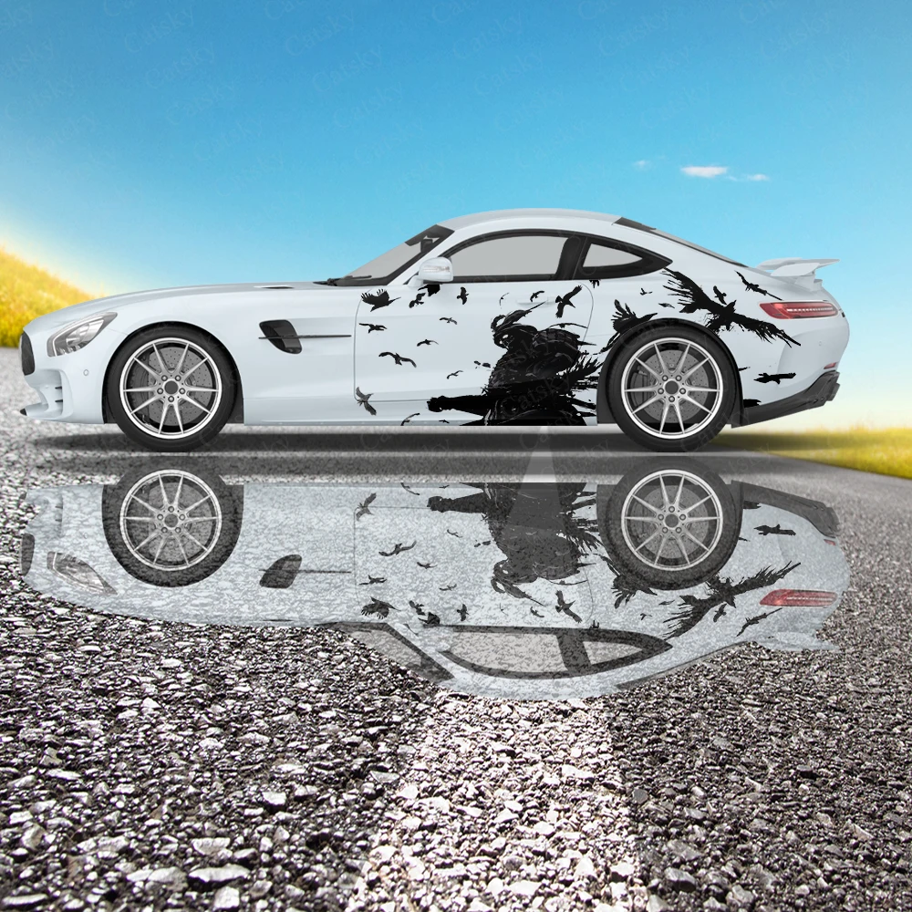 Samurai Car Wrap Sticker Fits Most Vehicles Side Vinyl Pattern ...
