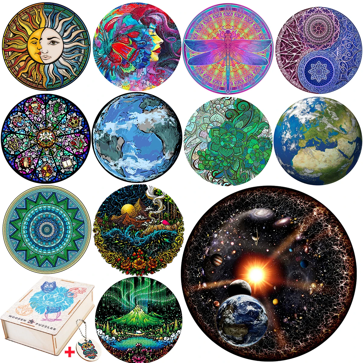 Rompecabezas-de-madera-Popular-para-adultos-y-ni-os-hermoso-Mandala ...