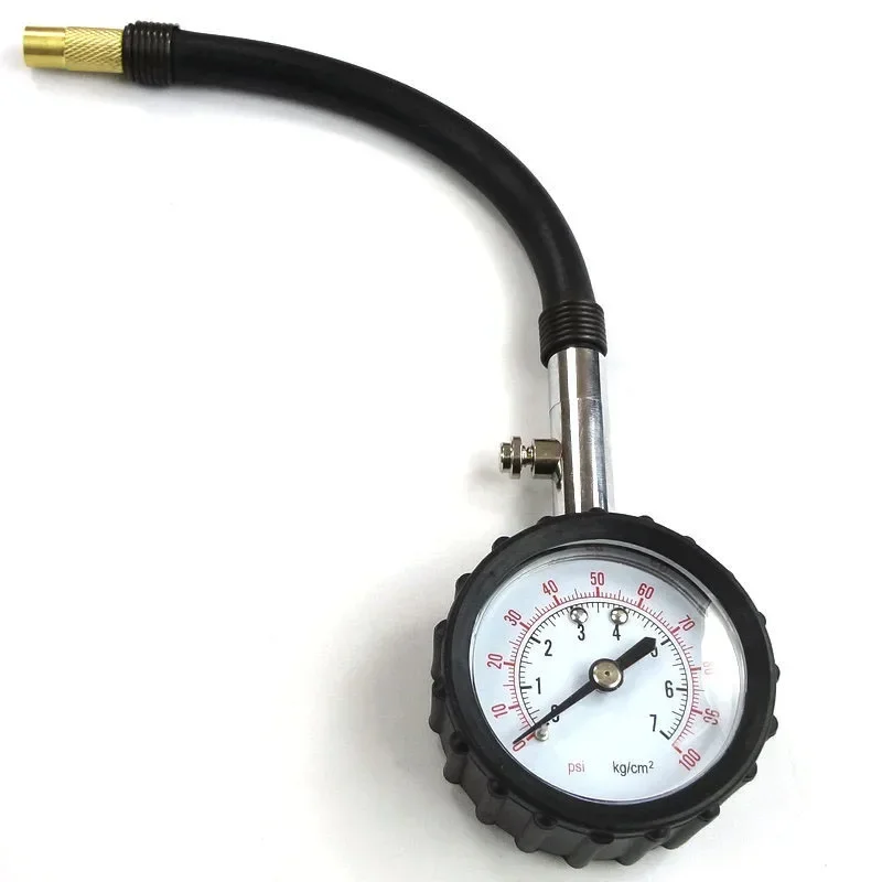 Long-Tube-Tire-pressure-gauge-meter-0-100Psi-High-precision-Tyre-Air ...