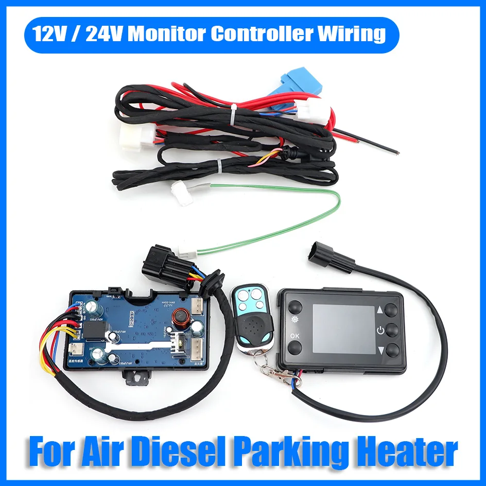 12V-24V-2KW-3KW-5KW-8KW-Air-Diesel-Heater-LCD-Monitor-Switch-Remote ...