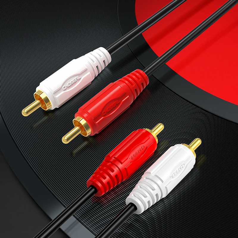 CHOSEAL-RCA-Cable-2RCA-Male-to-2RCA-Male-Stereo-Audio-Cable-for-Home ...