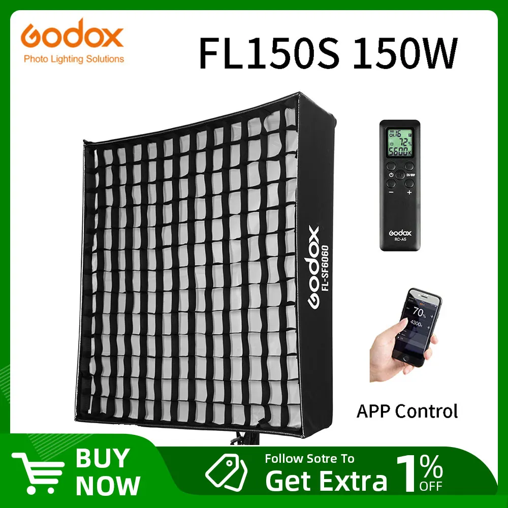 Godox-FL150S-150W-Portable-LED-Video-Light-Rollable-Cloth-Lamp-with ...