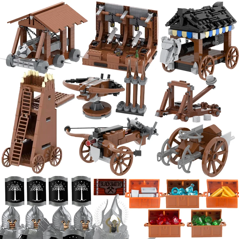 MOC-Medieval-Military-Weapons-Building-Blocks-Castle-Knights-Solider ...