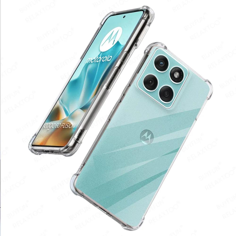 Transparent Phone Shockproof Soft Cover For Motorola Edge 60 Fusion ...