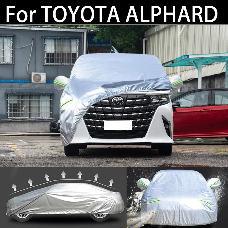 For TOYOTA ALPHARD car Cover Dustproof Outdoor Indoor UV Snow Resistant ...