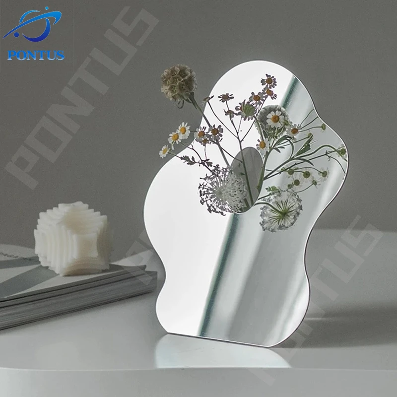 Vase Flower Acrylics Mirror | Vase Decoration Acrylic | Acrylic ...