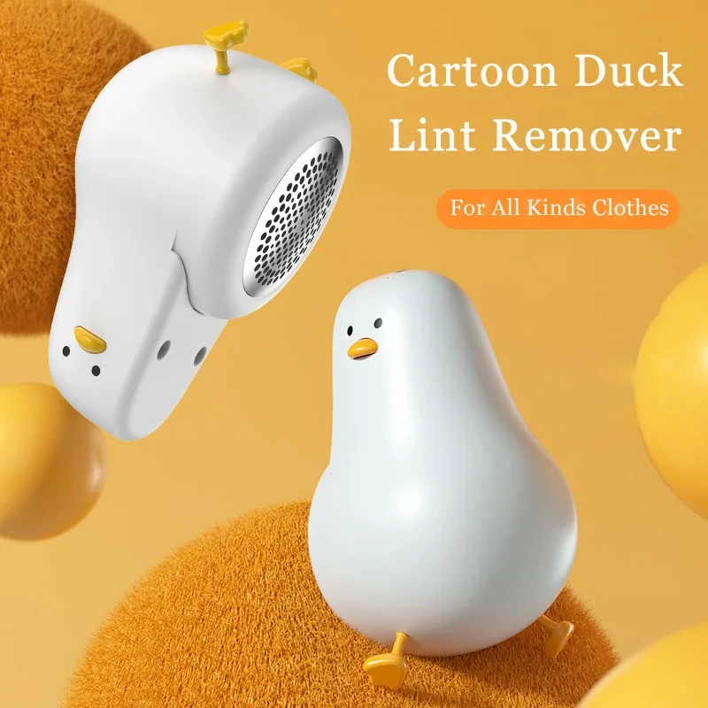 Mini-Cute-Ducks-Fabric-Shaver-USB-Charing-Lint-Remover-Home-Portable ...
