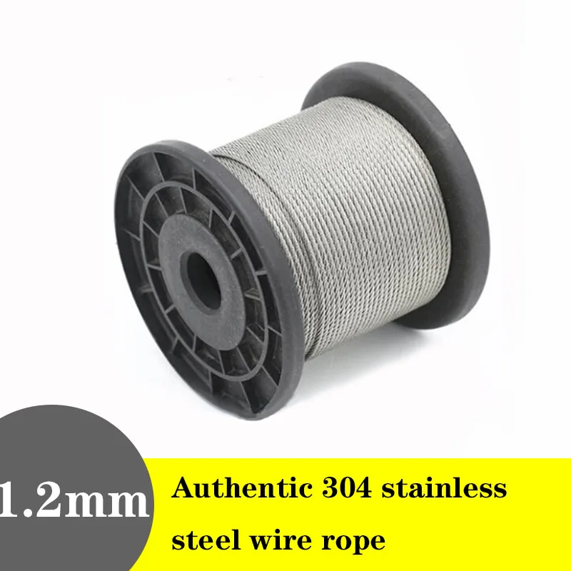 Diameter1-2mm-10Meters-Stainless-Steel-Flexible-Wire-Rope-Fishing-Line ...