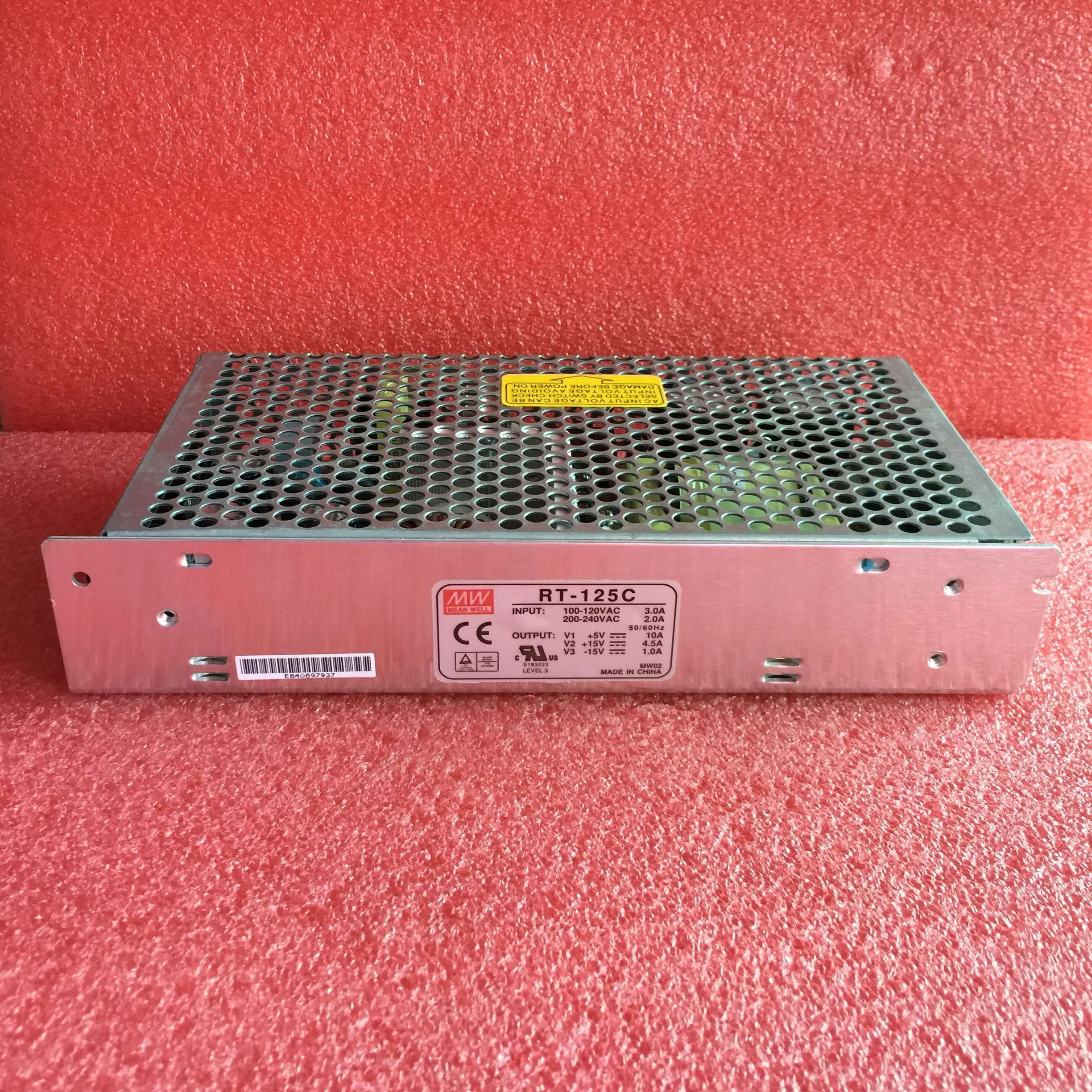 MEAN WELL RT-125 Series Triple Output Switching Power Supply 125W RT ...