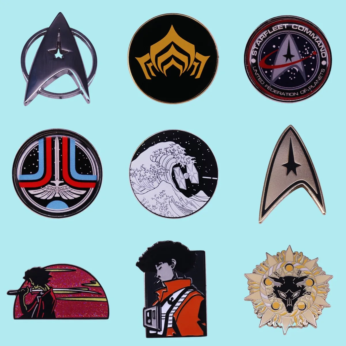 Space-Trek-Enamel-Pins-Custom-Galactic-Alien-War-Science-Fiction-Movie ...