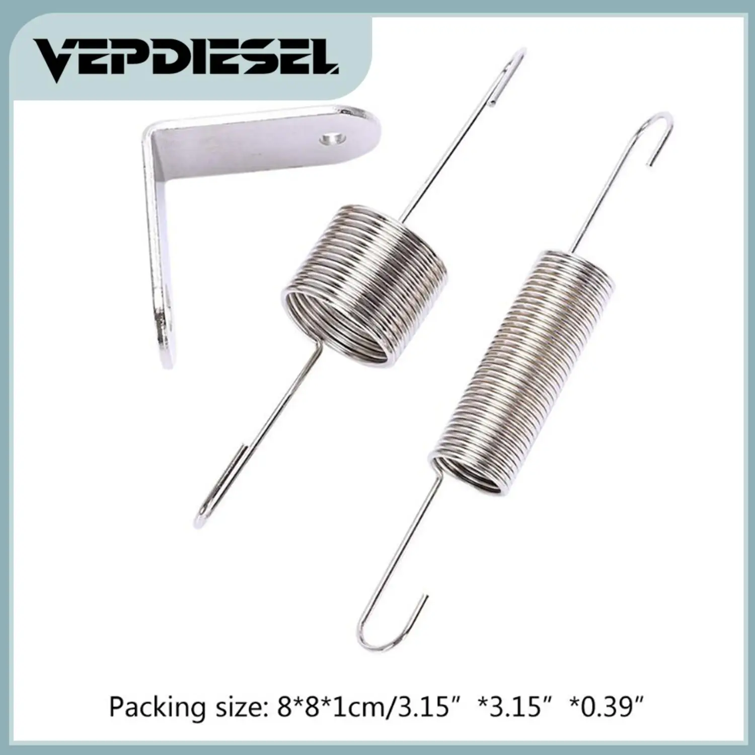 1Set-3pcs-Chrome-Throttle-Return-Spring-Bracket-Dual-Springs-For-Ford ...