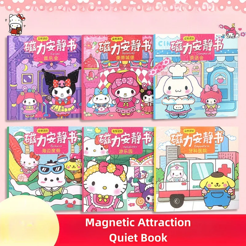 Sanrio-Magnetic-Attraction-Quiet-Book-Free-of-Production-Cartoon-Cute ...