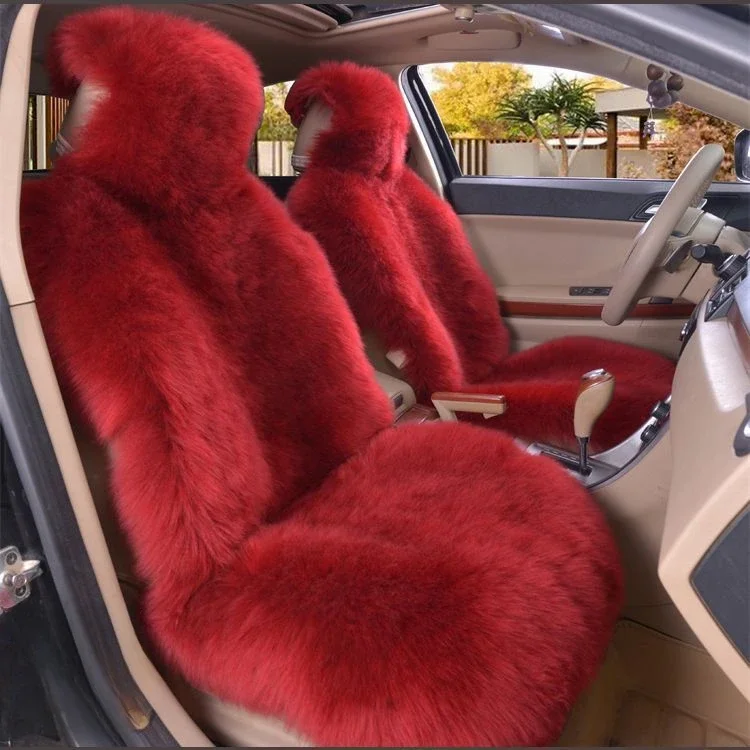 Warm-Plush-Car-Seat-Covers-Universal-Long-Wool-Fur-Car-Front-Seat ...