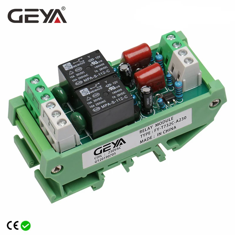 Free-Shipping-GEYA-2-Channel-Relay-Module-AC-DC-12V-24V-AC230V ...