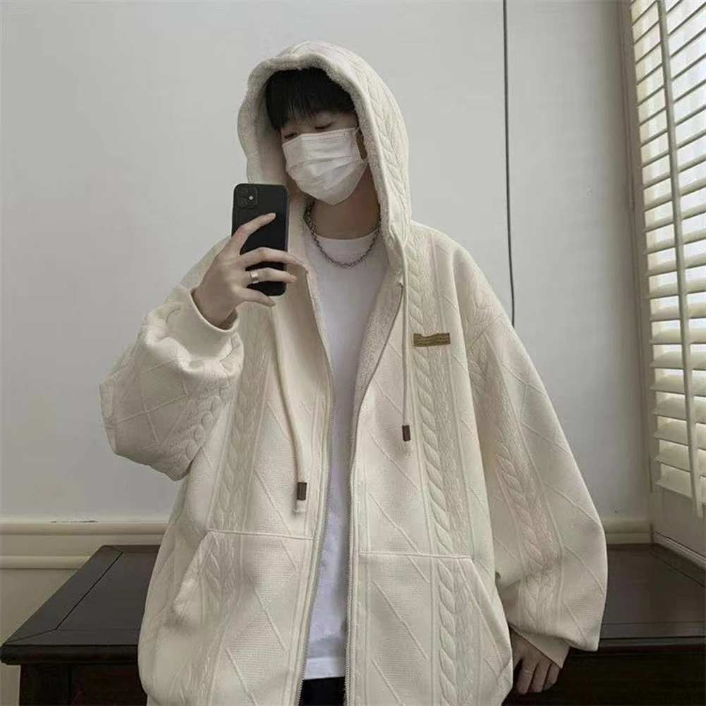 Loose Fit Jacket Casual Windbreaker Casual Occasions Hooded Neckline ...