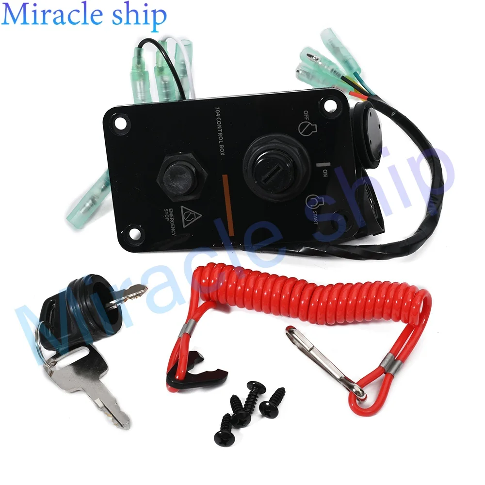 704-82570 Outboard Single Engine Key Switch Panel 704-82570-08 For ...
