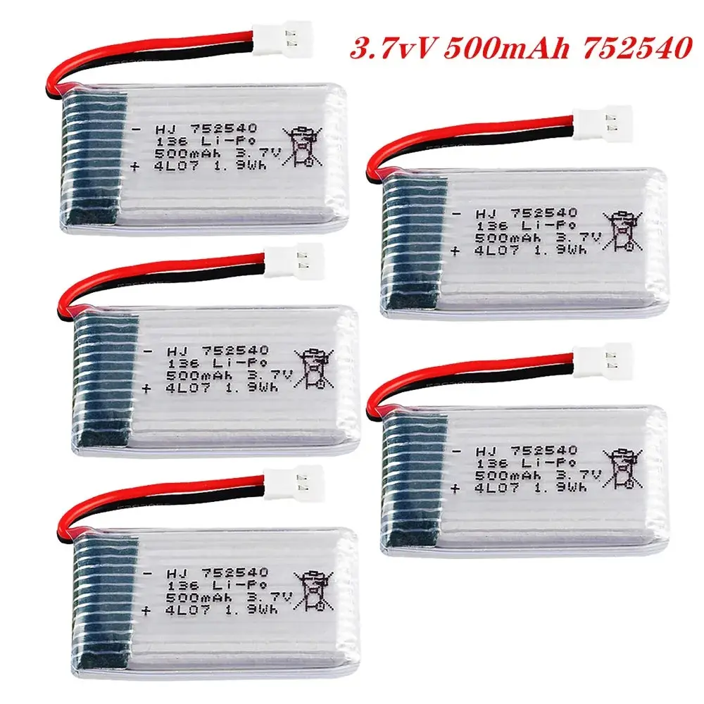 3-7V-500mAh-752540-Lipo-Battery-Rechargeable-Battery-For-Syma-X5C-X5SW ...