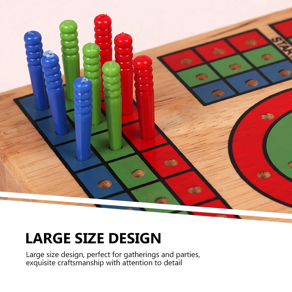 Cribbage Board Funny Large for Party Game Wooden Table Solid Decorative ...