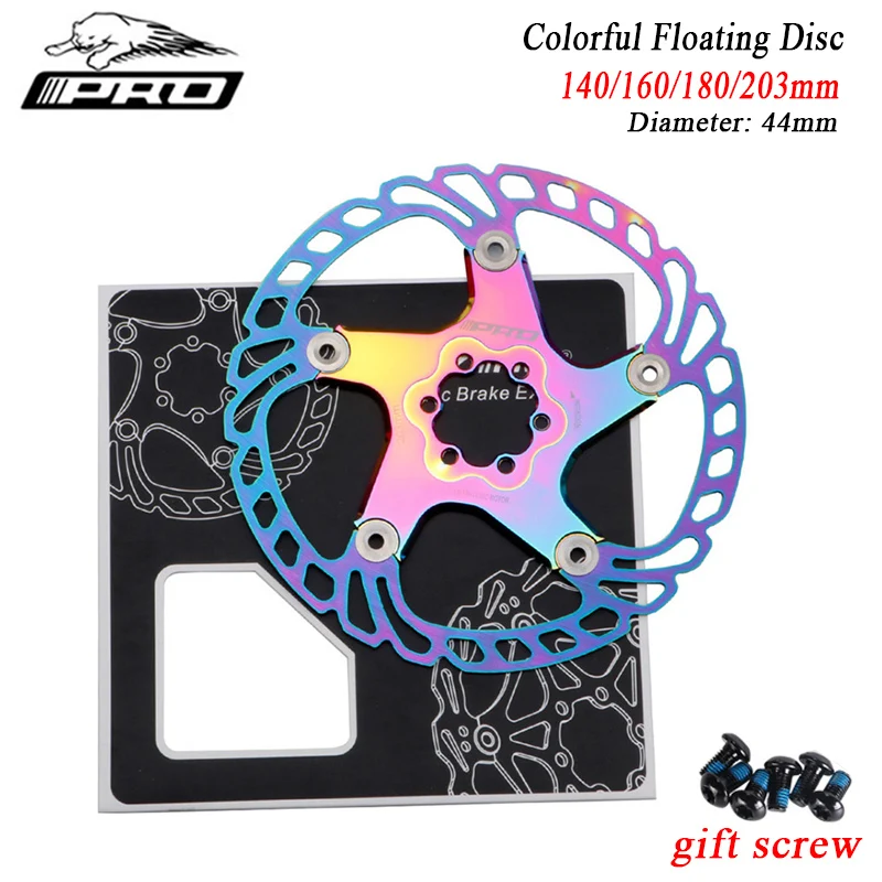 IIIPRO MTB Bicycle Colorful Disc Brake Rotors 140mm 160mm 180mm 203mm ...