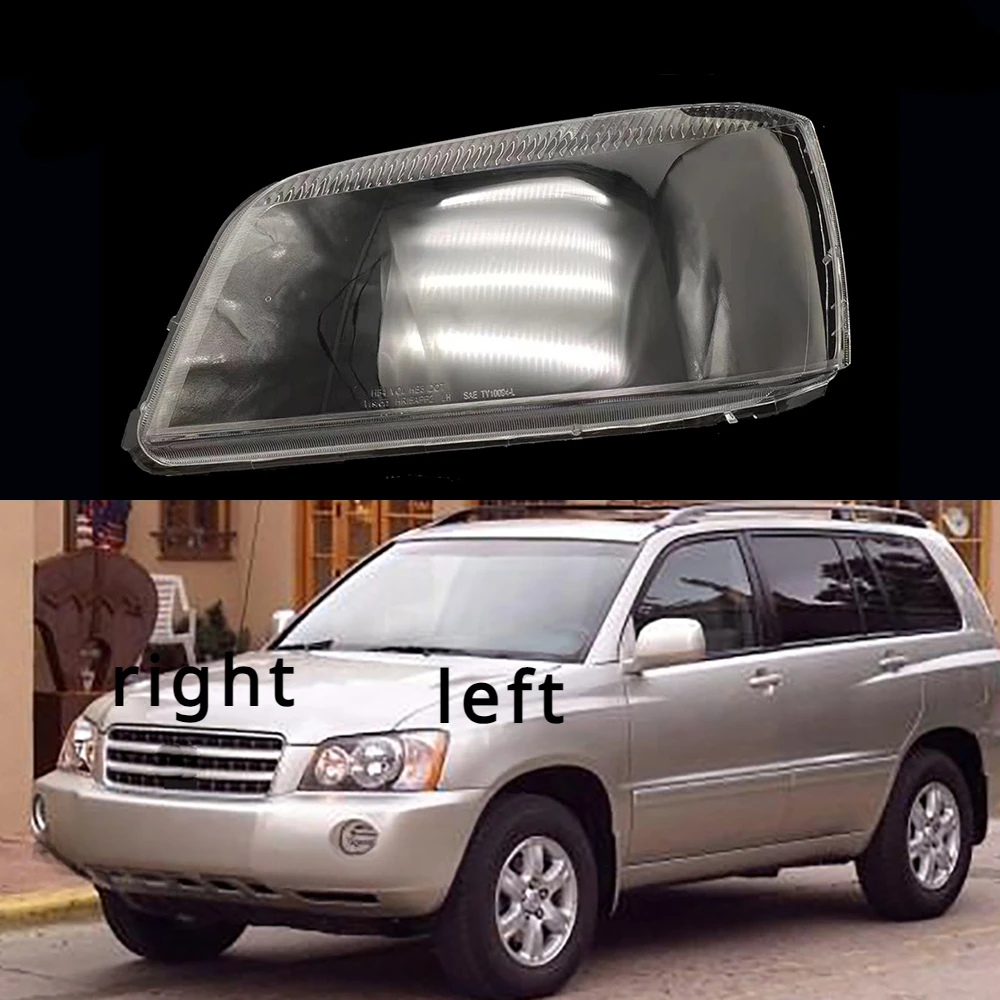 For-Toyota-Highlander-2001-2002-2003-Car-Headlight-Glass-Cover ...