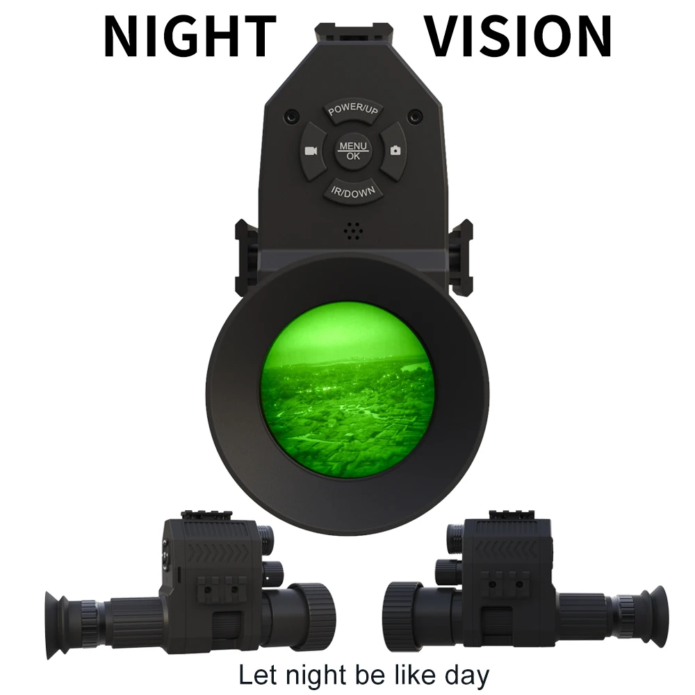 007 4X Zoom Hunting Device Sight Scope HD Laser Infrared Camera Night ...