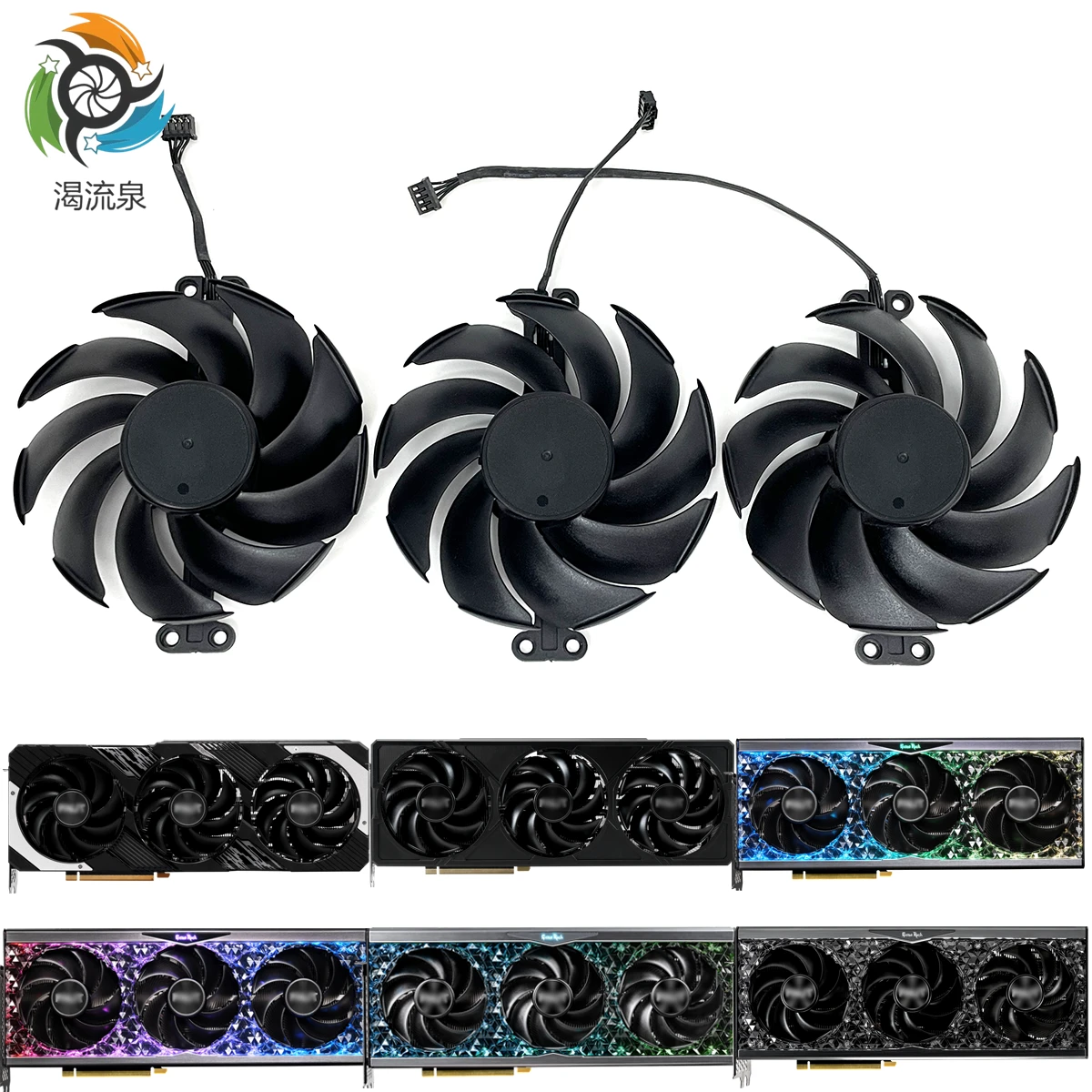 RTX4080 90mm TH9520B2H PCB01 Cooling Fan for Palit RTX 4070 Ti 4080 ...