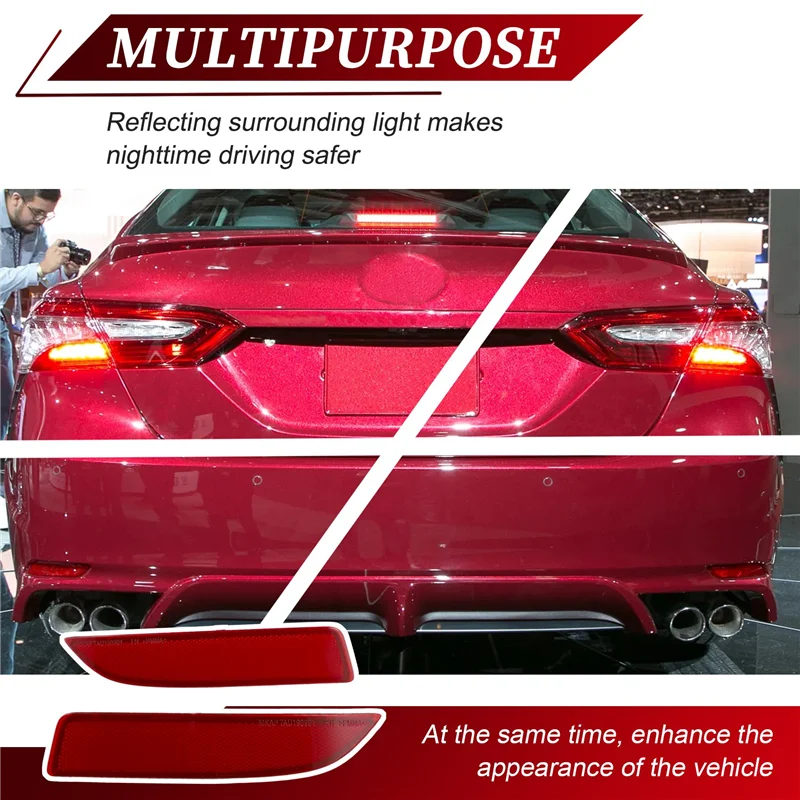 N24R-1Pair 리어 범퍼 리플렉터 테일 램프 Toyota Avalon 2019-2020 81920-07020/53040 ...