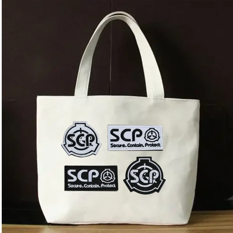 SCP Foundation Logo Pattern Hook and Loop Letter Embroidery Cloth ...